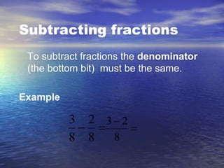 4 Rules of Fractions | PPT