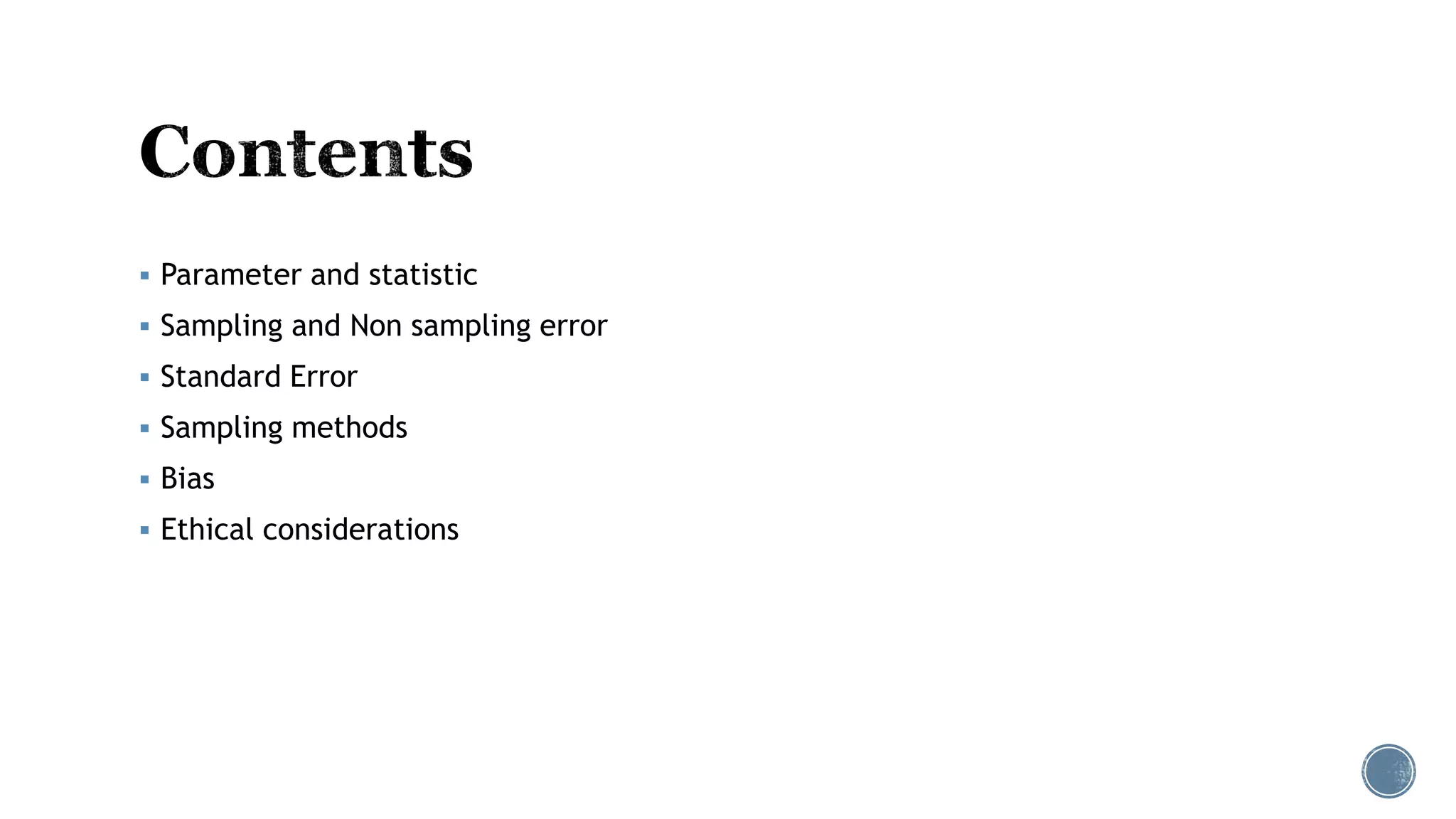 sampling and statiscal inference | PPTX