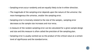 sampling and statiscal inference | PPTX