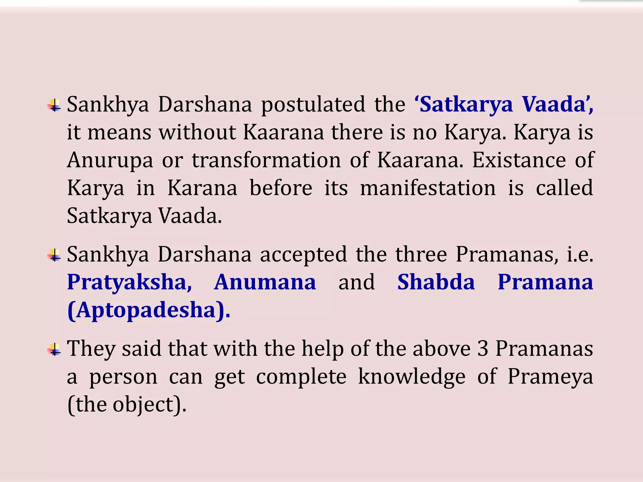 Sankhya Darshana | PDF