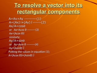 4-Scalars and vectors(Scalars and vectors).ppt