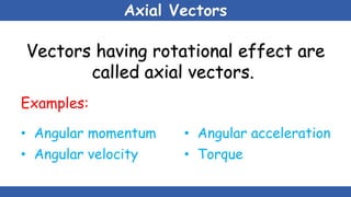 Scalars & vectors | PPTX