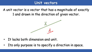 Scalars & vectors | PPTX
