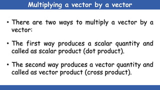 Scalars & vectors | PPTX