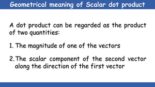 Scalars & vectors | PPTX
