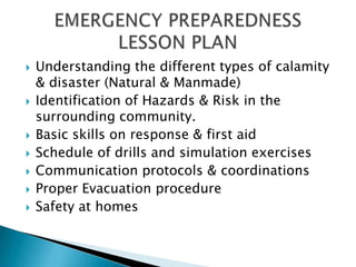4.school disaster preparedness plan | PPTX