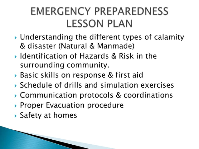 4.school disaster preparedness plan | PPTX | First Aid | Injuries