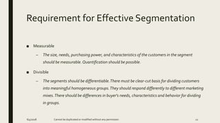 SEGMENTATION, TARGETING AND POSITIONING | PPSX
