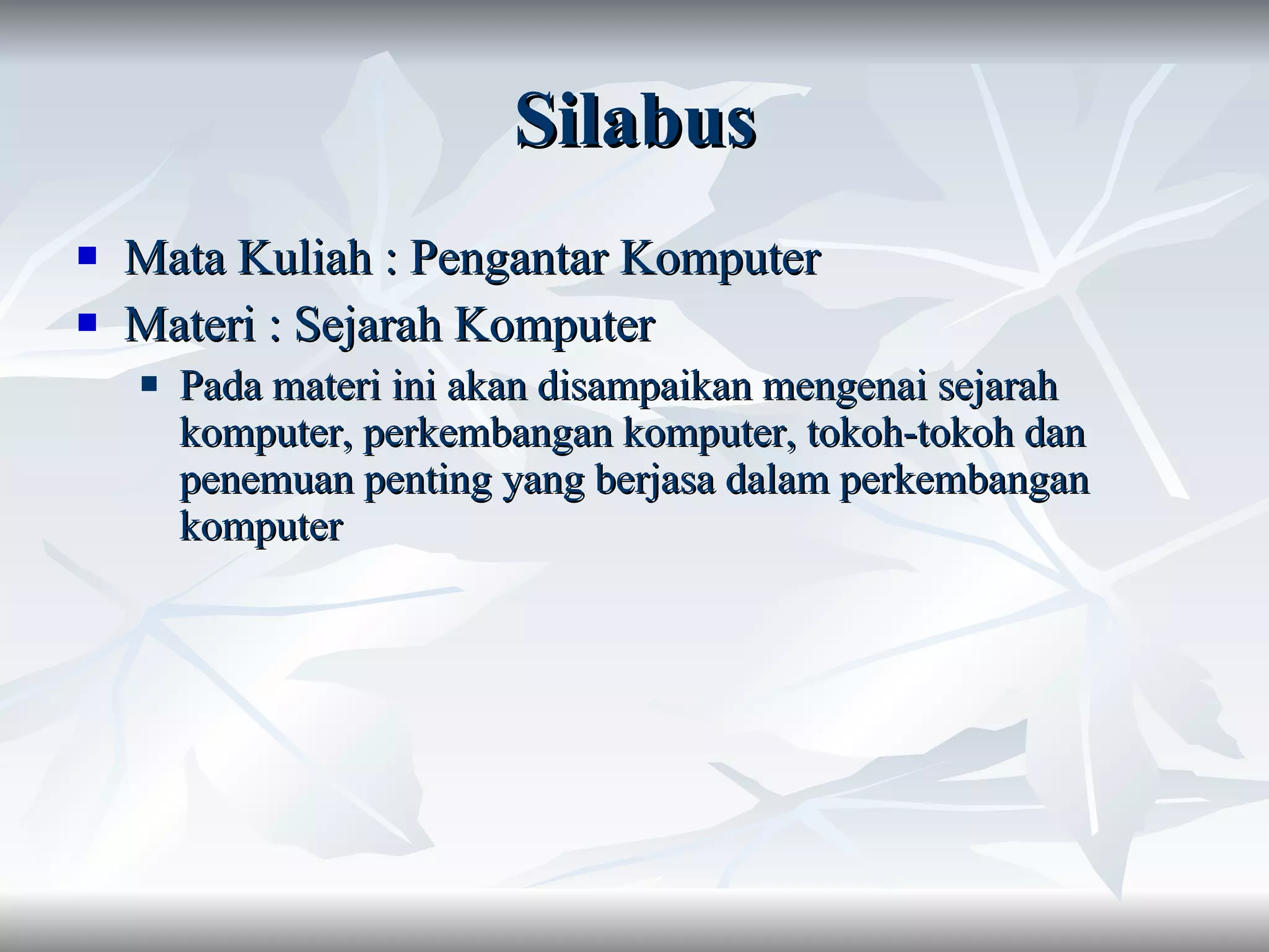sejarah komputer | PPT