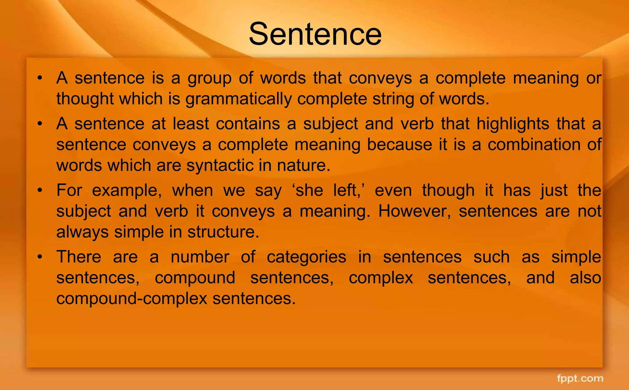 Sentence, Utterence and Proposition | PPT