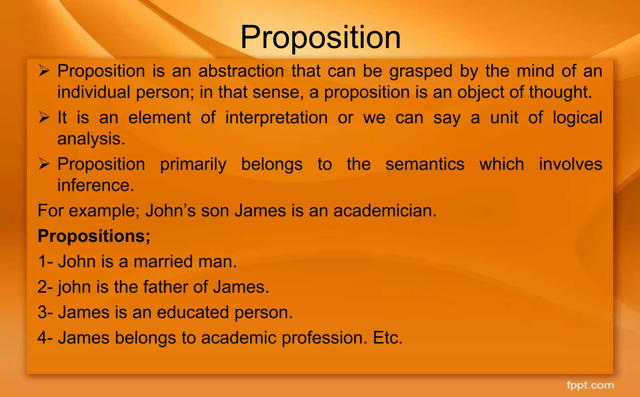 Sentence, Utterence and Proposition | PPT