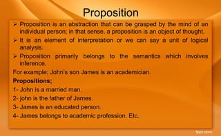 Sentence, Utterence and Proposition | PPT