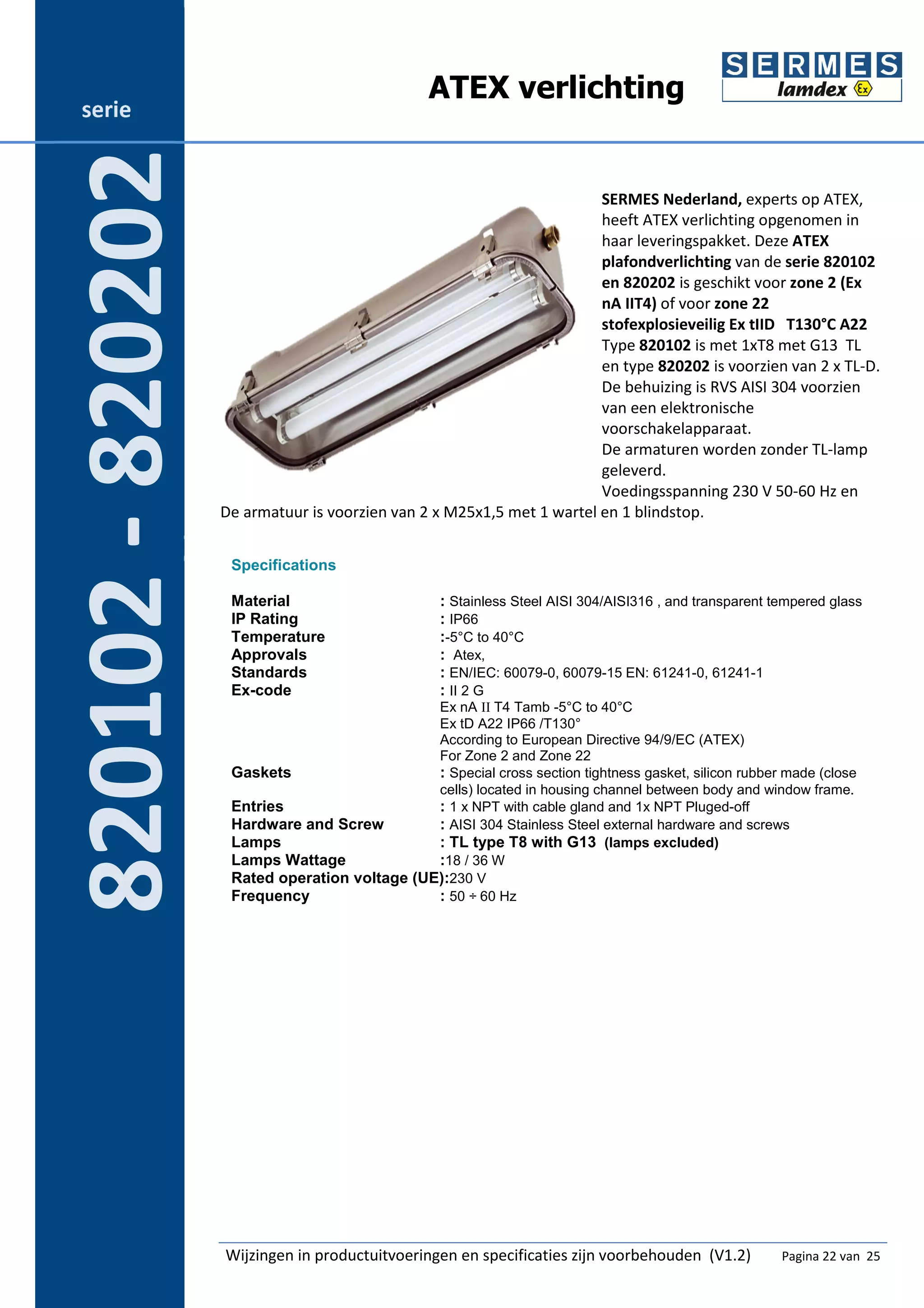 4 sermes brochure atex verlichting v1.2 | PDF