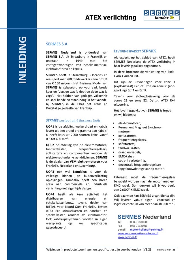 4 sermes brochure atex verlichting v1.2 | PDF