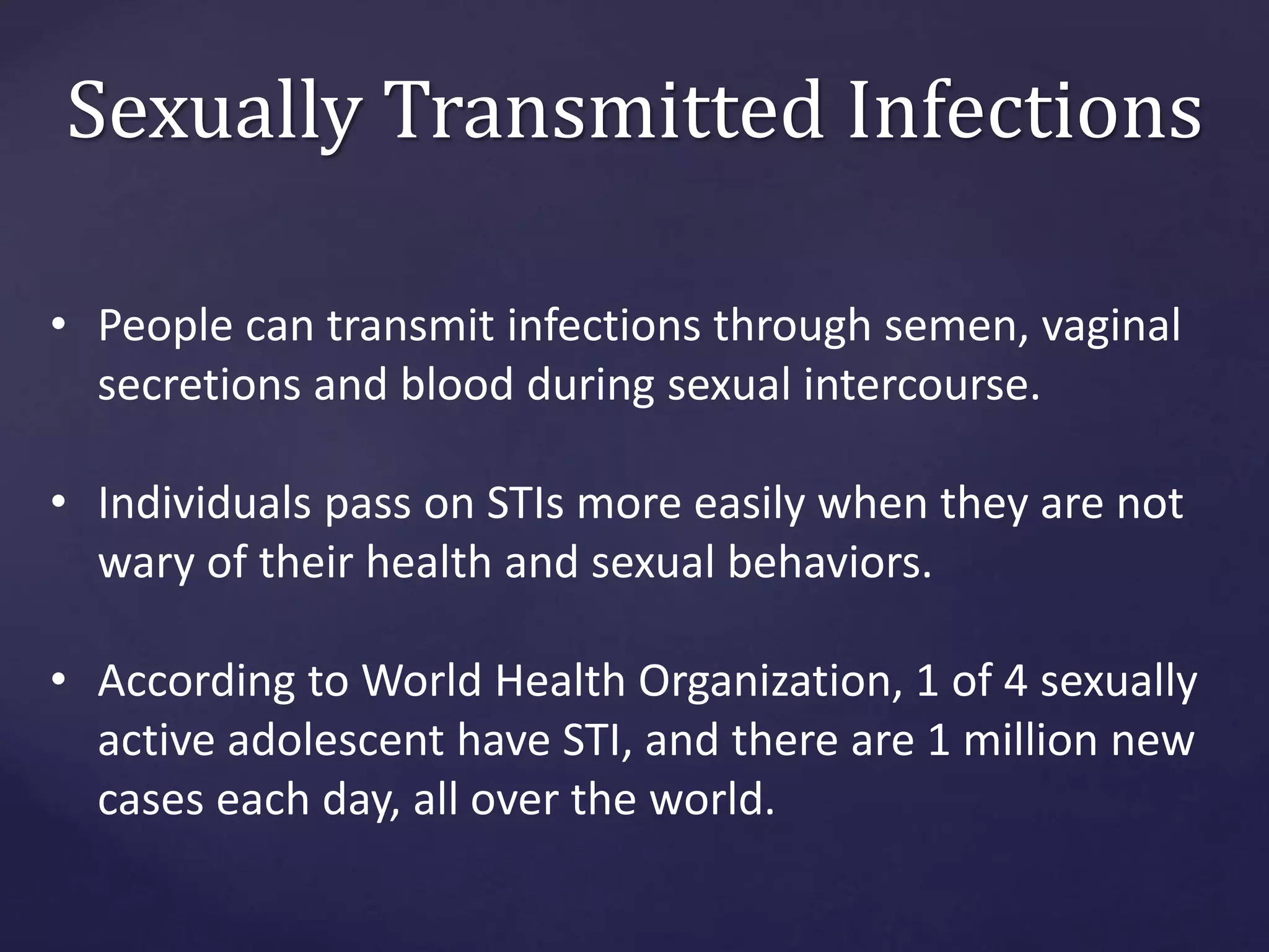 Sexually Transmitted Infections | PPT
