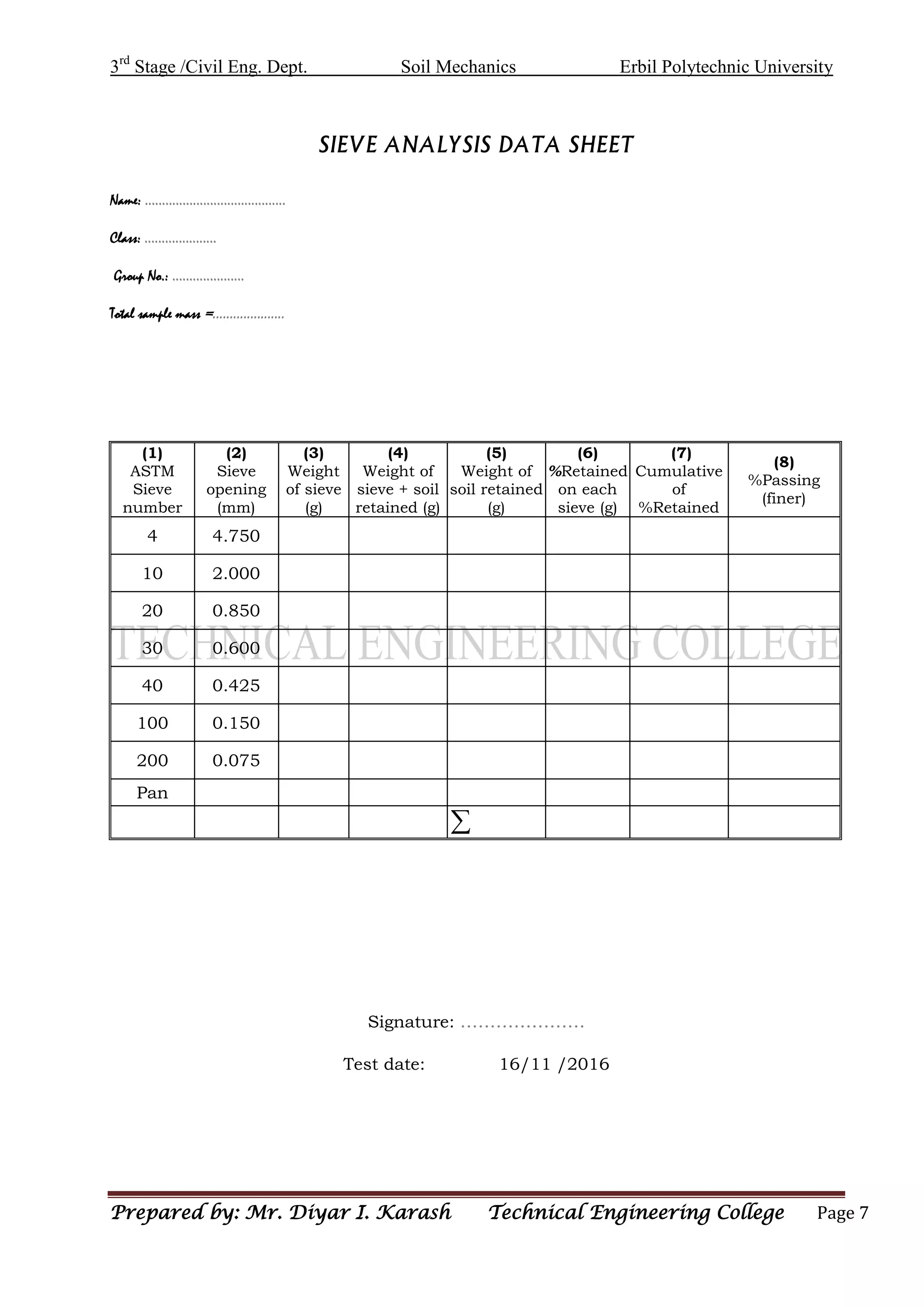 Sieve Analysis | PDF