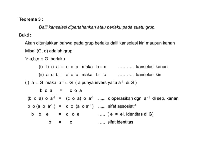 Teorema Grup | PPTX