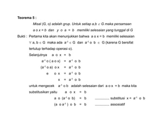 Teorema Grup | PPTX