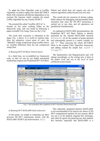 4 - Simulation and analysis of different DCT techniques on MATLAB (presented in a Malaysian ...