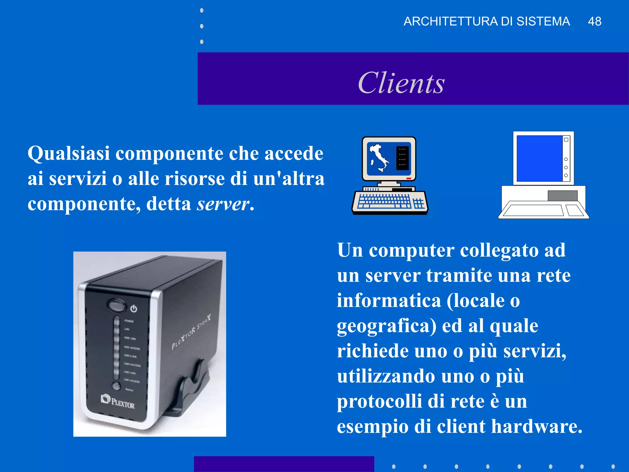 SISTEMI INFORMATIVI TERRITORIALI: ARCHITETTURA DI SISTEMA | PPT