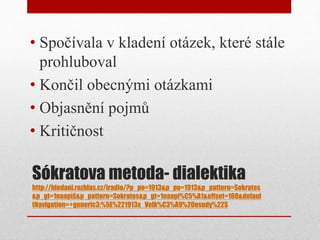 4 sókratova filosofie | PPT