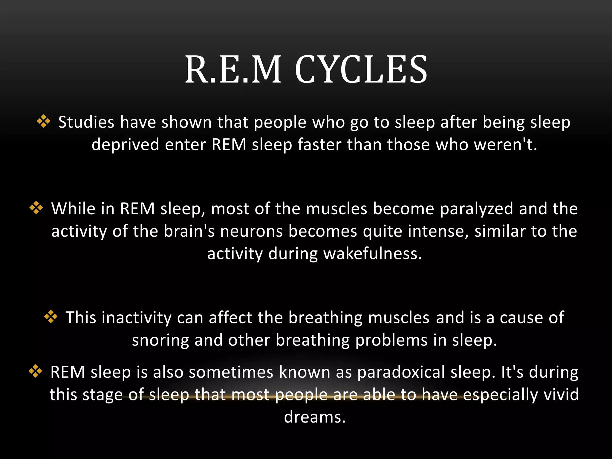 Sleep, REM and Dream | PPTX