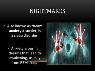 Sleep, REM and Dream | PPTX