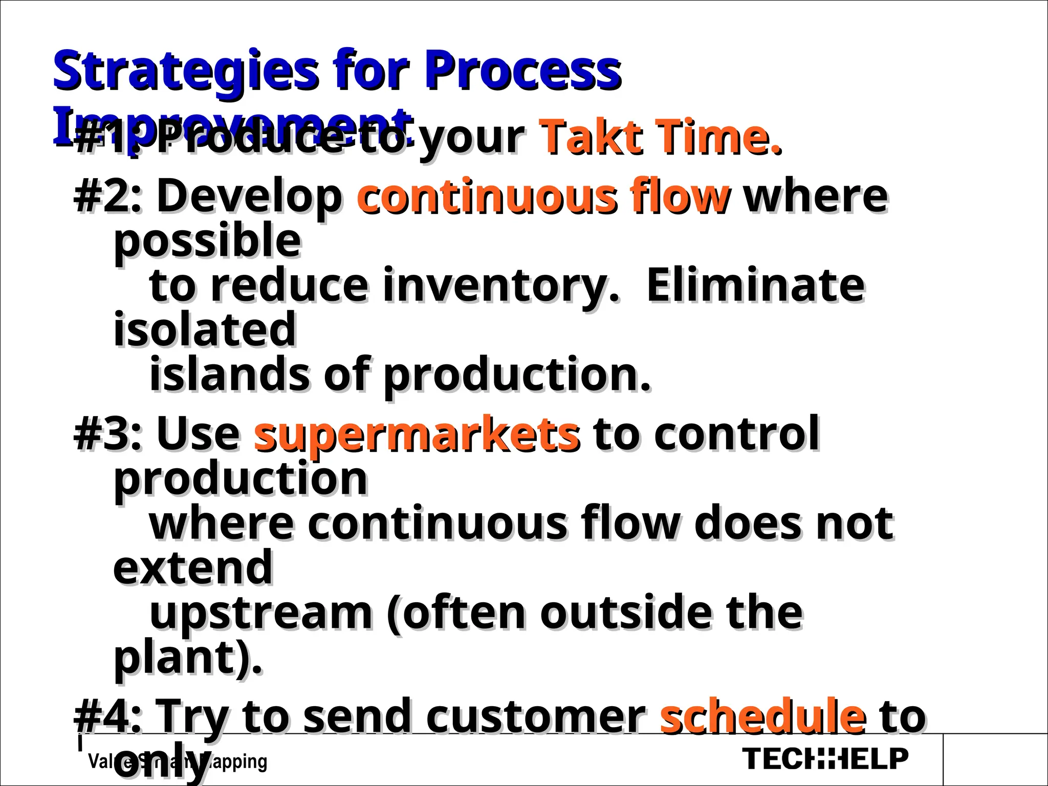 Slides of Value Stream Mapping, brief explanation in powerpoint format ...