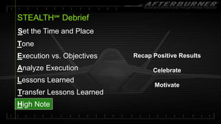 OPERATION DEBRIEF: The Secret Weapon of High-Performing Ops Teams | PPTX