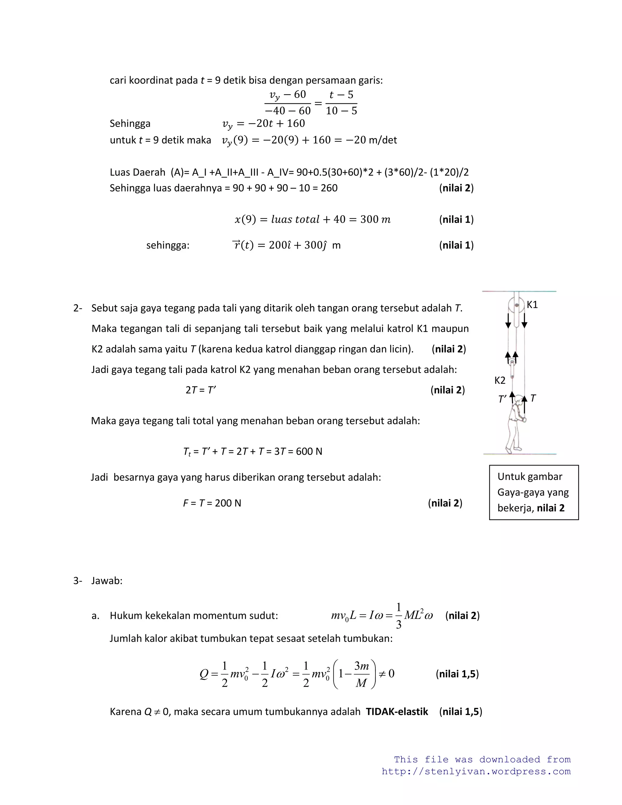 4 solusi-osk-fisika-2013(1) | PDF