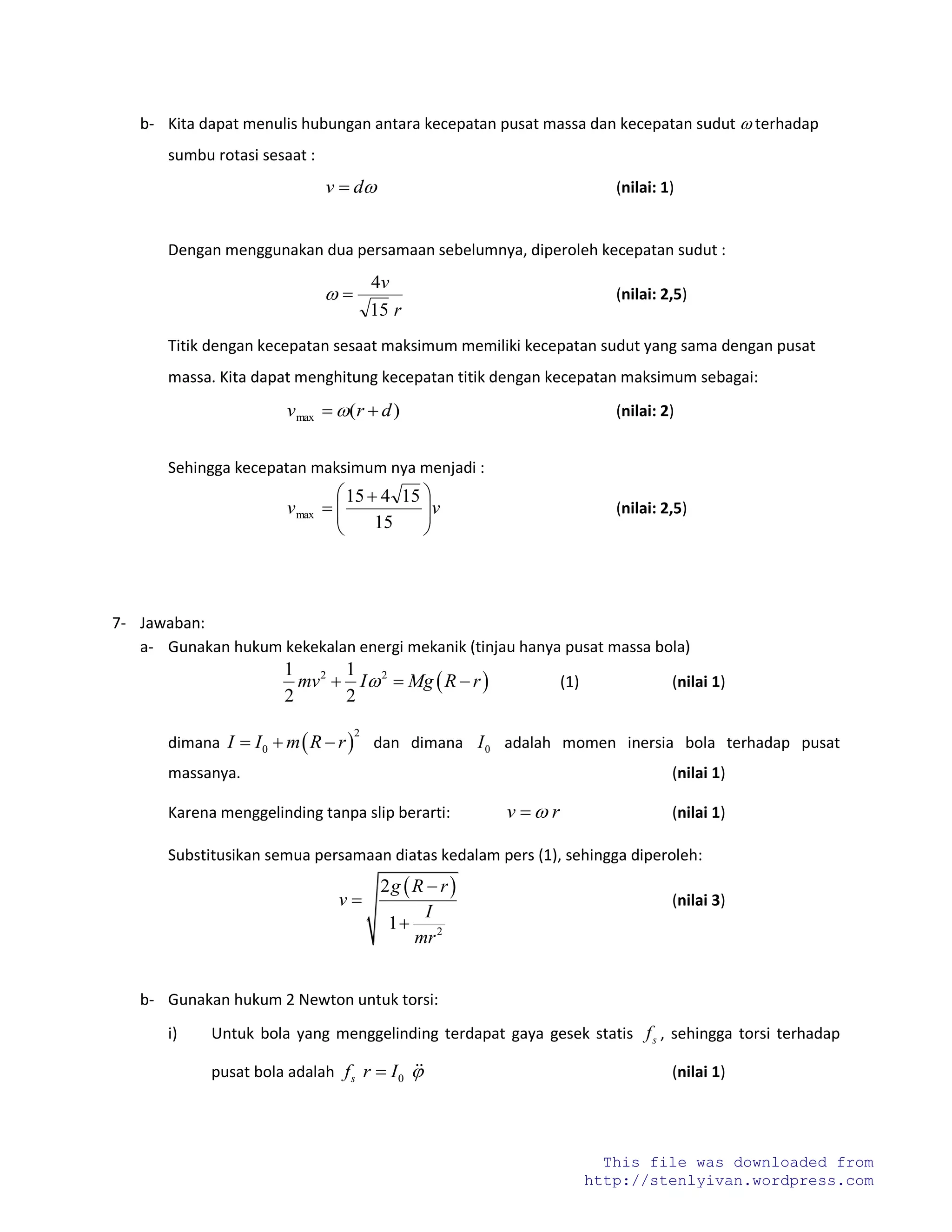 4 solusi-osk-fisika-2013(1) | PDF