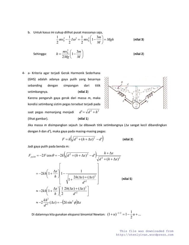 4 solusi-osk-fisika-2013(1) | PDF