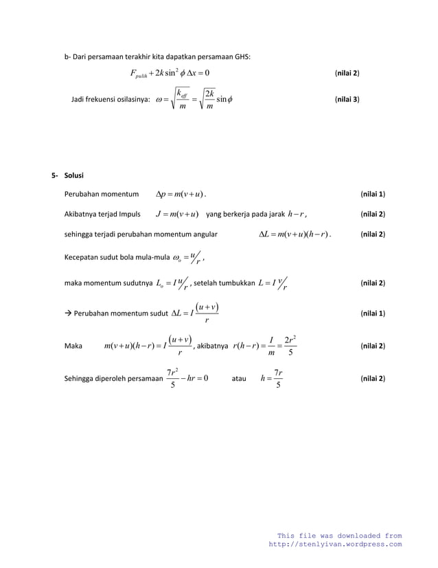 4 solusi-osk-fisika-2013(1) | PDF