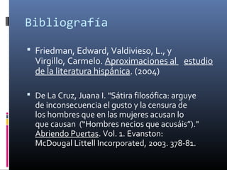 Sor Juana de la Cruz Analisis | PPT