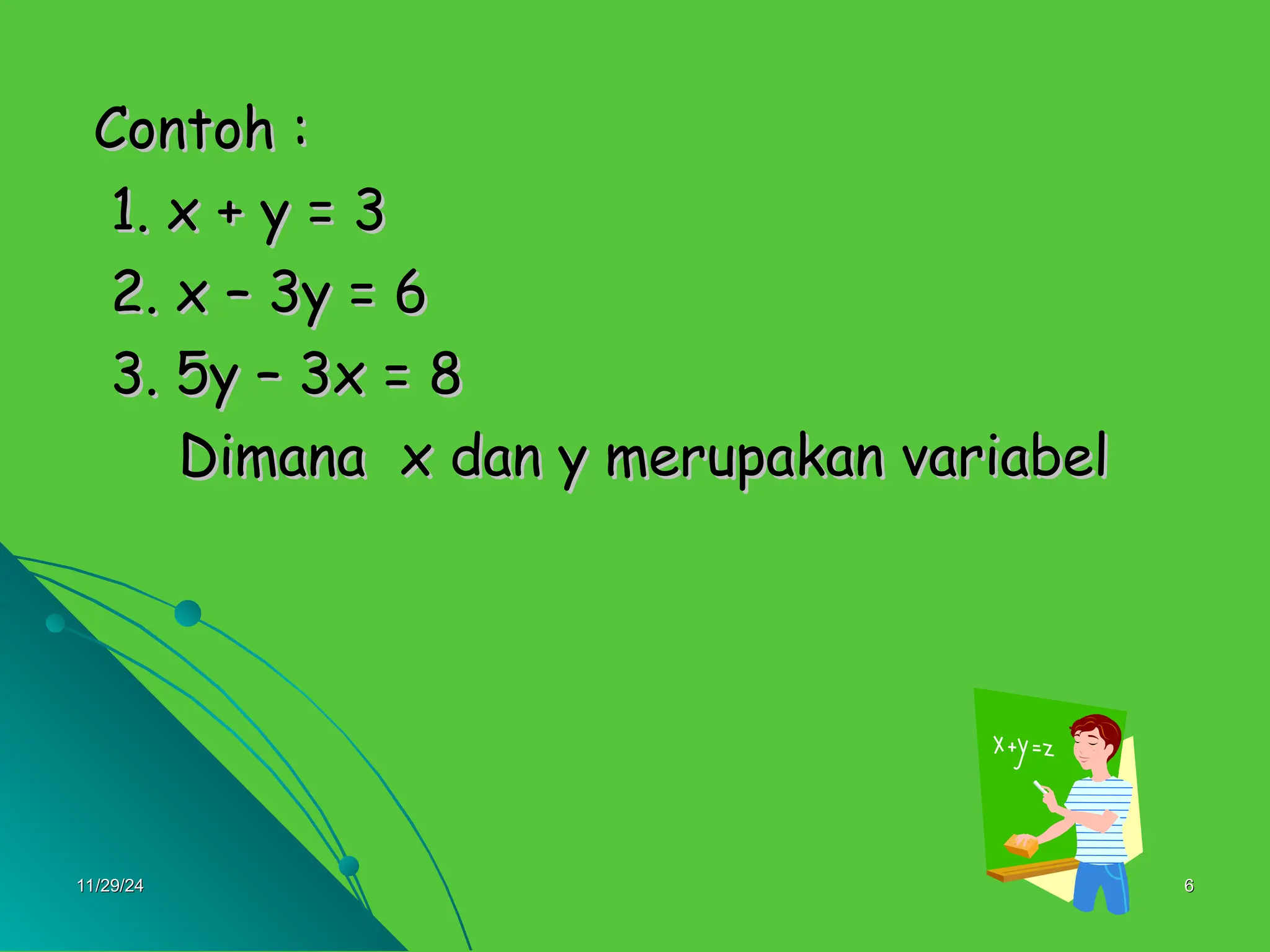 sistem persamaan linear dua variabel smp | PPT