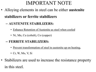 Stainless steel, tool steel | PPT