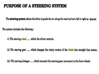 4 steering system | PPTX