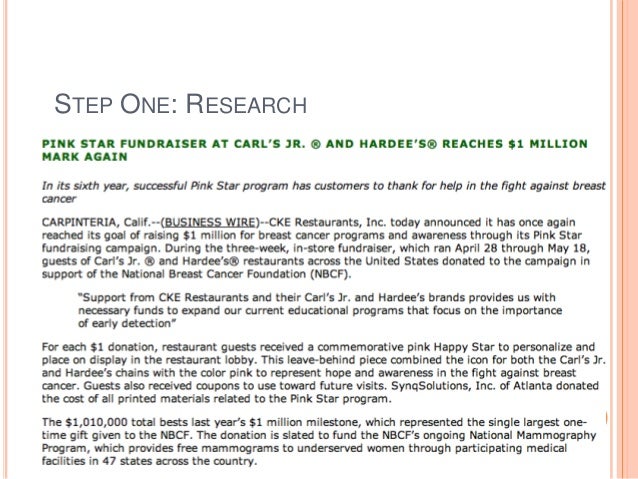 4-step public relations process