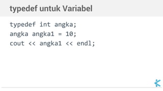 Pemrograman C++ - Struktur Data Buatan | PPT
