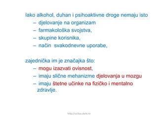 Prometna Učilica: Stupnjevi razvoja ovisnosti | PPTX