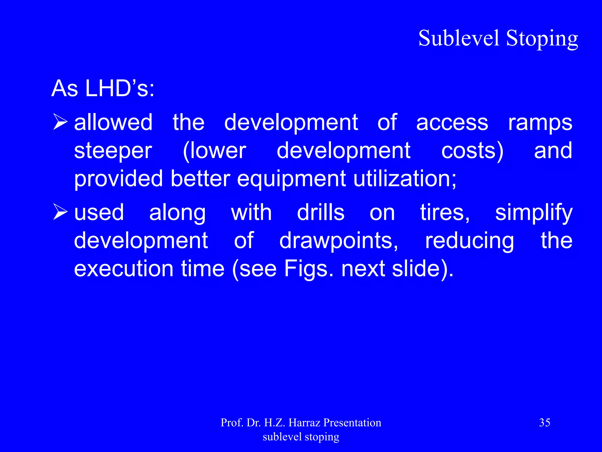 Sublevel stoping..Underground mining methods | PDF | Geology | Science