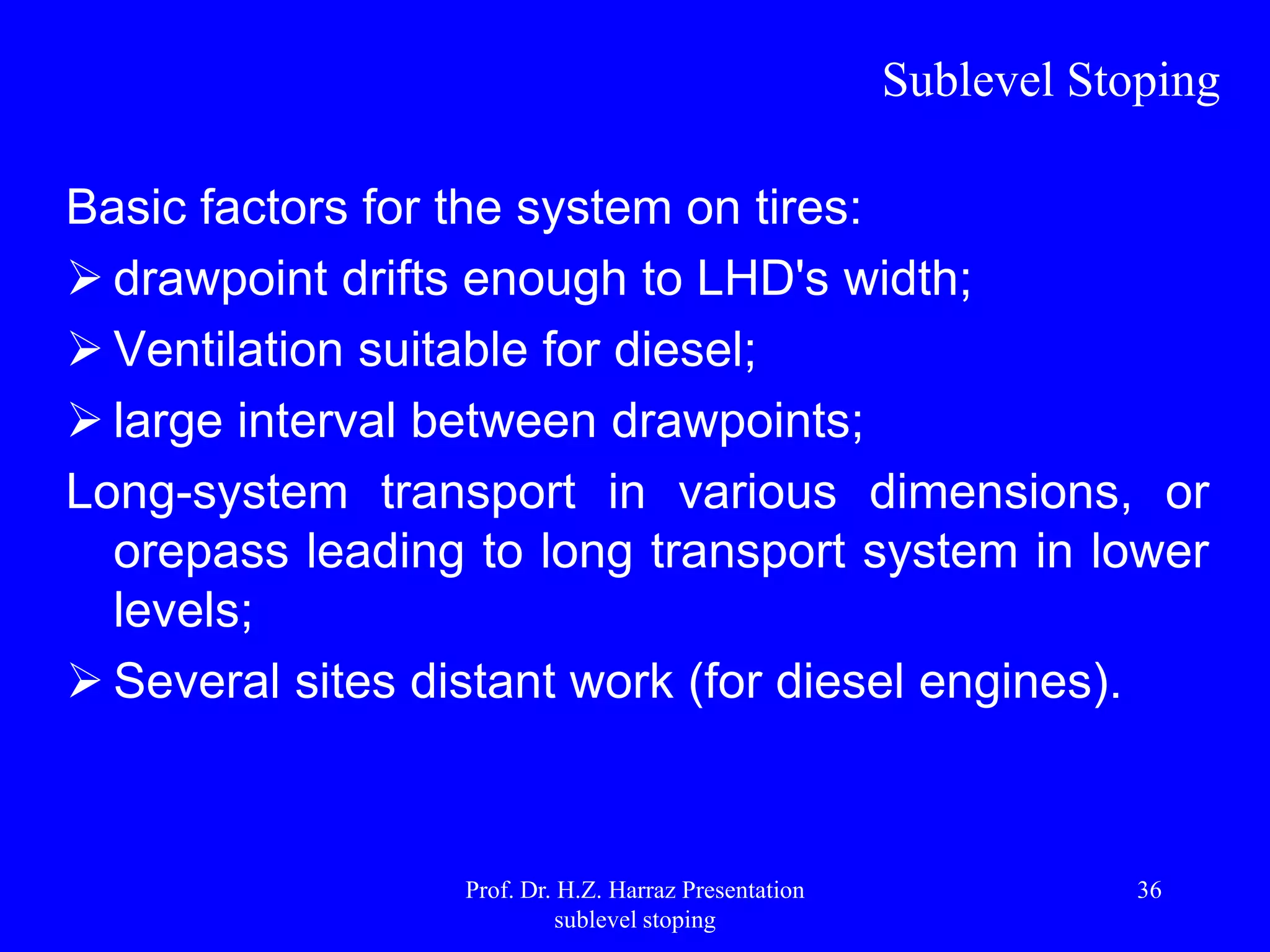 Sublevel stoping..Underground mining methods | PDF | Geology | Science