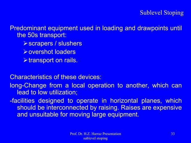Sublevel stoping..Underground mining methods | PDF | Geology | Science