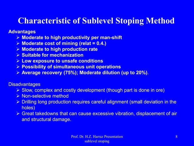 Sublevel stoping..Underground mining methods | PDF | Geology | Science