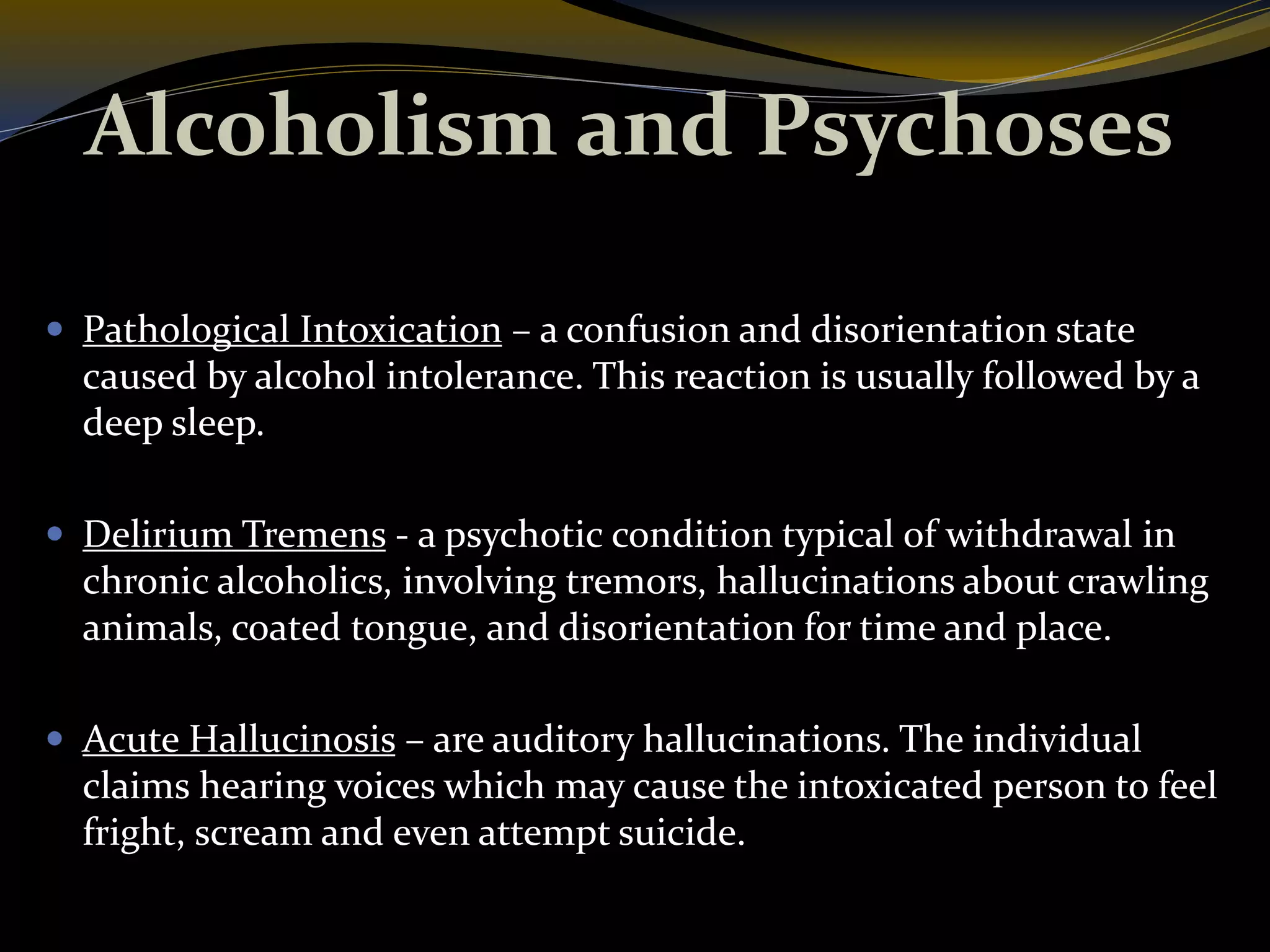 Substance Abuse Disorders | PPTX
