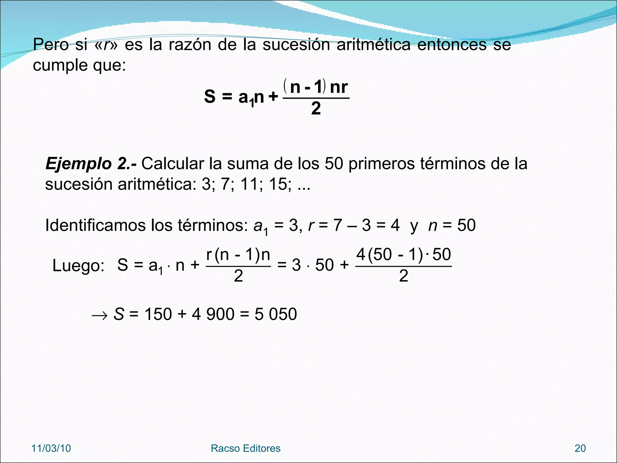 4 Sucesiones | PPT