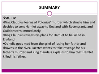 4 summary hamlet | PPT