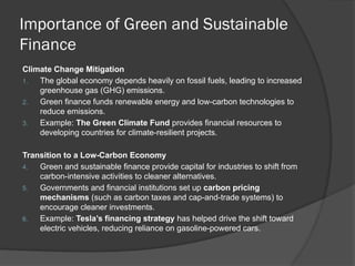 Sustainable Finance and ESG Criteria. financial economics | PPTX