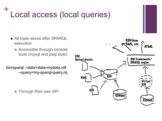 SWT Lecture Session 4 - SW architectures and SPARQL | PPTX