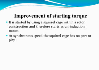 synchronous motor, Starting Torque, Types, Equivalent Circuit, Torque ...